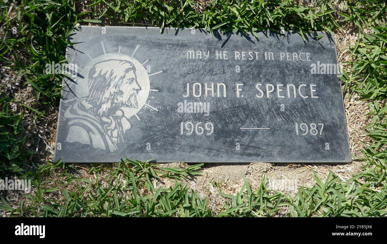 Anaheim, California, USA 2nd October 2024 Singer John Francis Spence Grave at Melrose Abbey ...