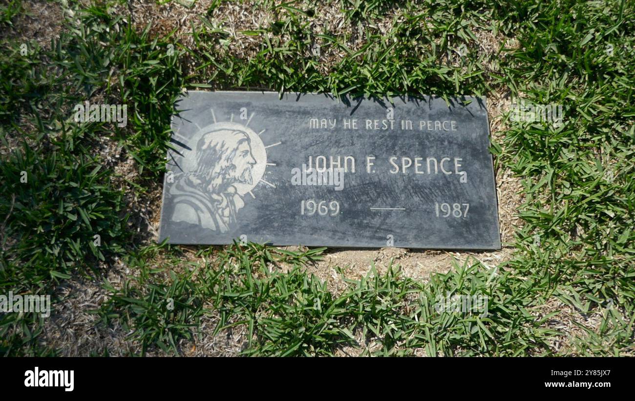 Anaheim, California, USA 2nd October 2024 Singer John Francis Spence Grave at Melrose Abbey ...