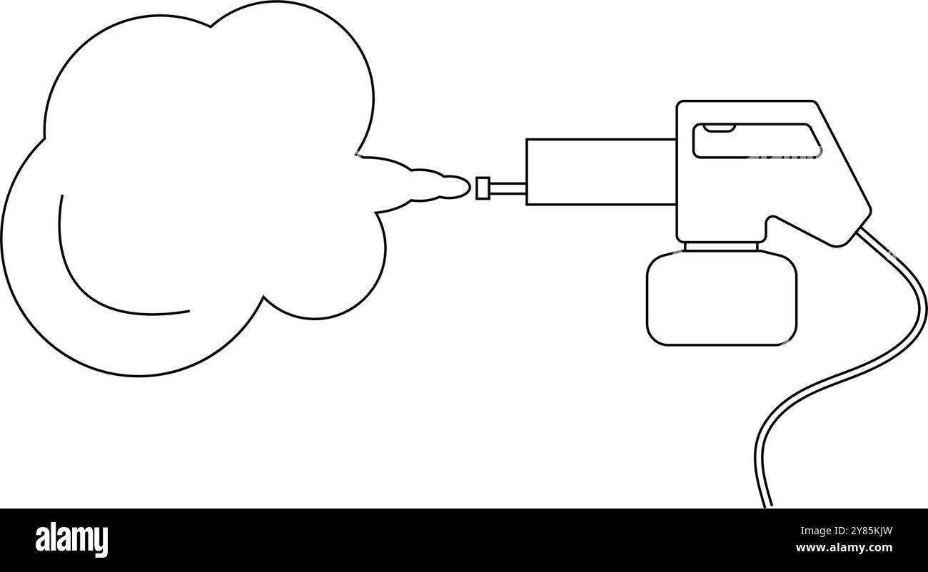 mosquito fogging machine icon illustration design Stock Vector Image ...