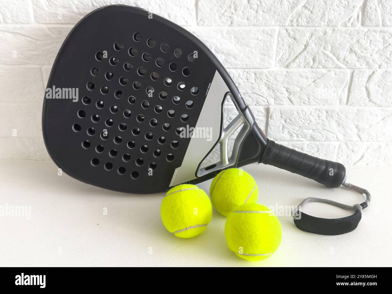 Isolated paddle tennis objects. padel racket Stock Photo - Alamy