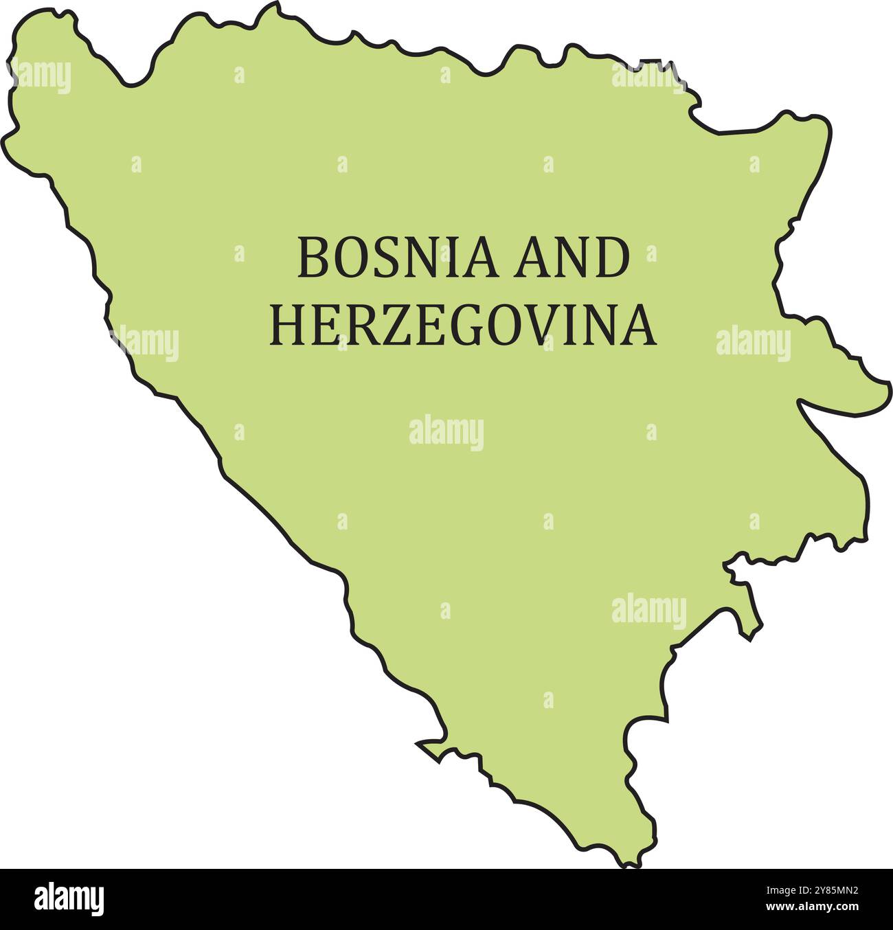 Map of bosnia and herzegovina region vector illustration design Stock ...