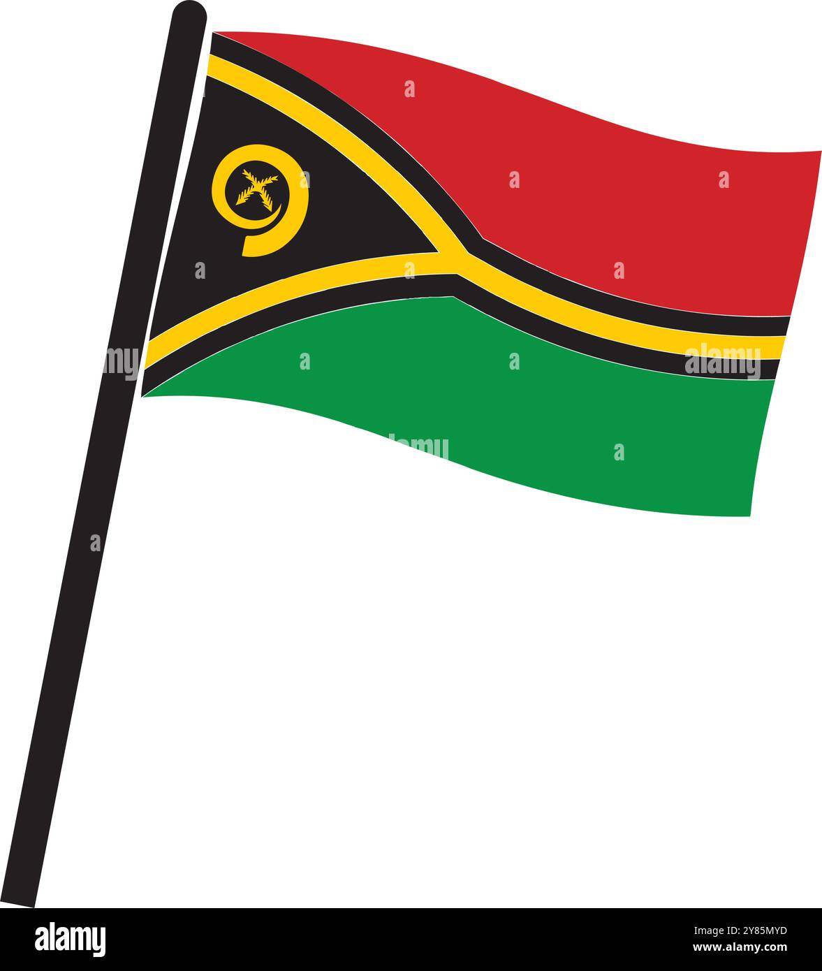 Vanuatu country flag vector illustration symbol design Stock Vector ...