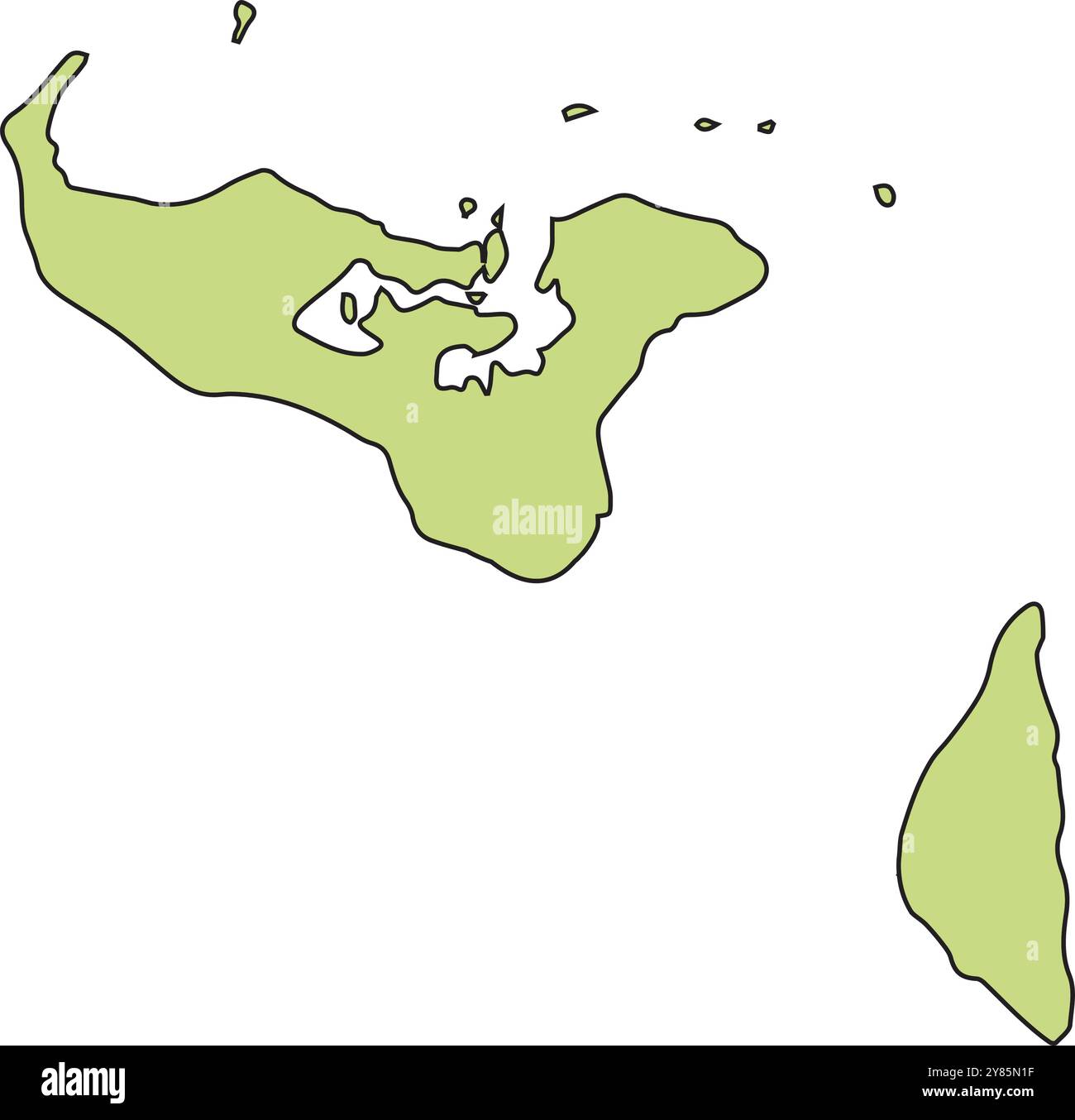 Map of Tonga region vector illustration design Stock Vector Image & Art ...