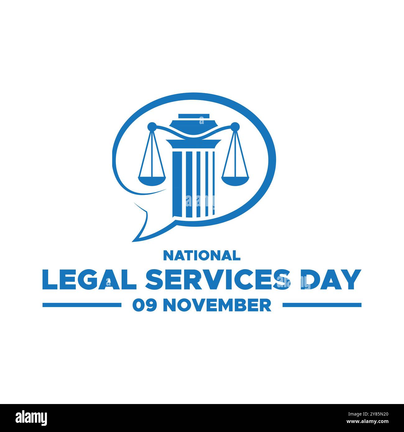 National Legal Services Day, 9th November, vector graphic National ...