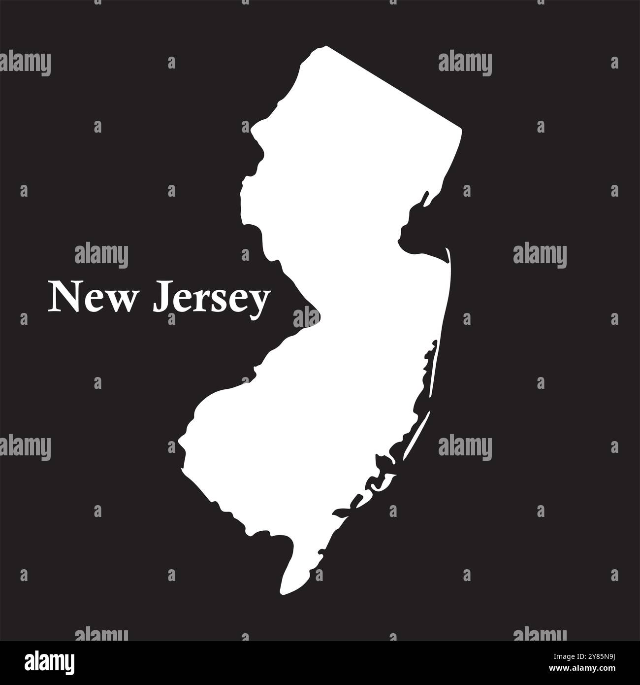 New Jersey county map vector illustration design Stock Vector Image ...