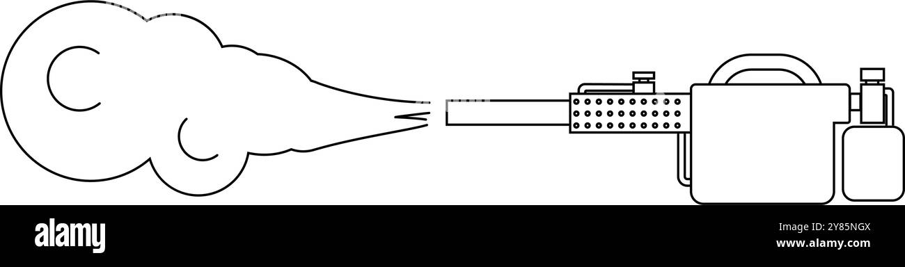 mosquito fogging machine icon illustration design Stock Vector Image ...
