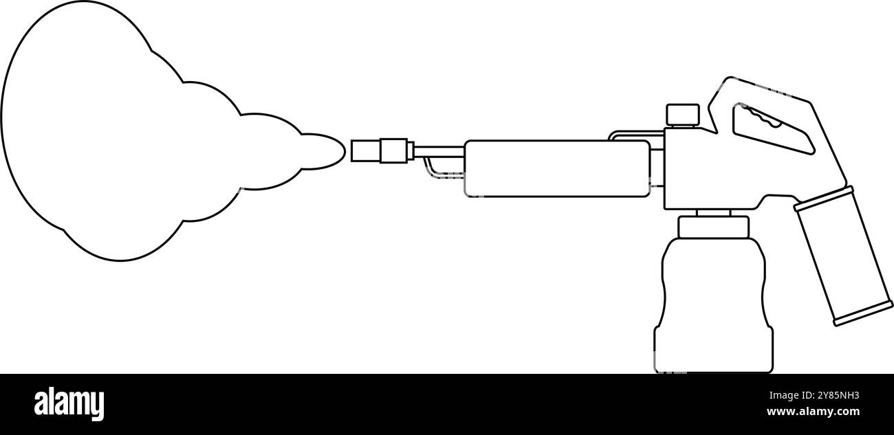 mosquito fogging machine icon illustration design Stock Vector Image ...