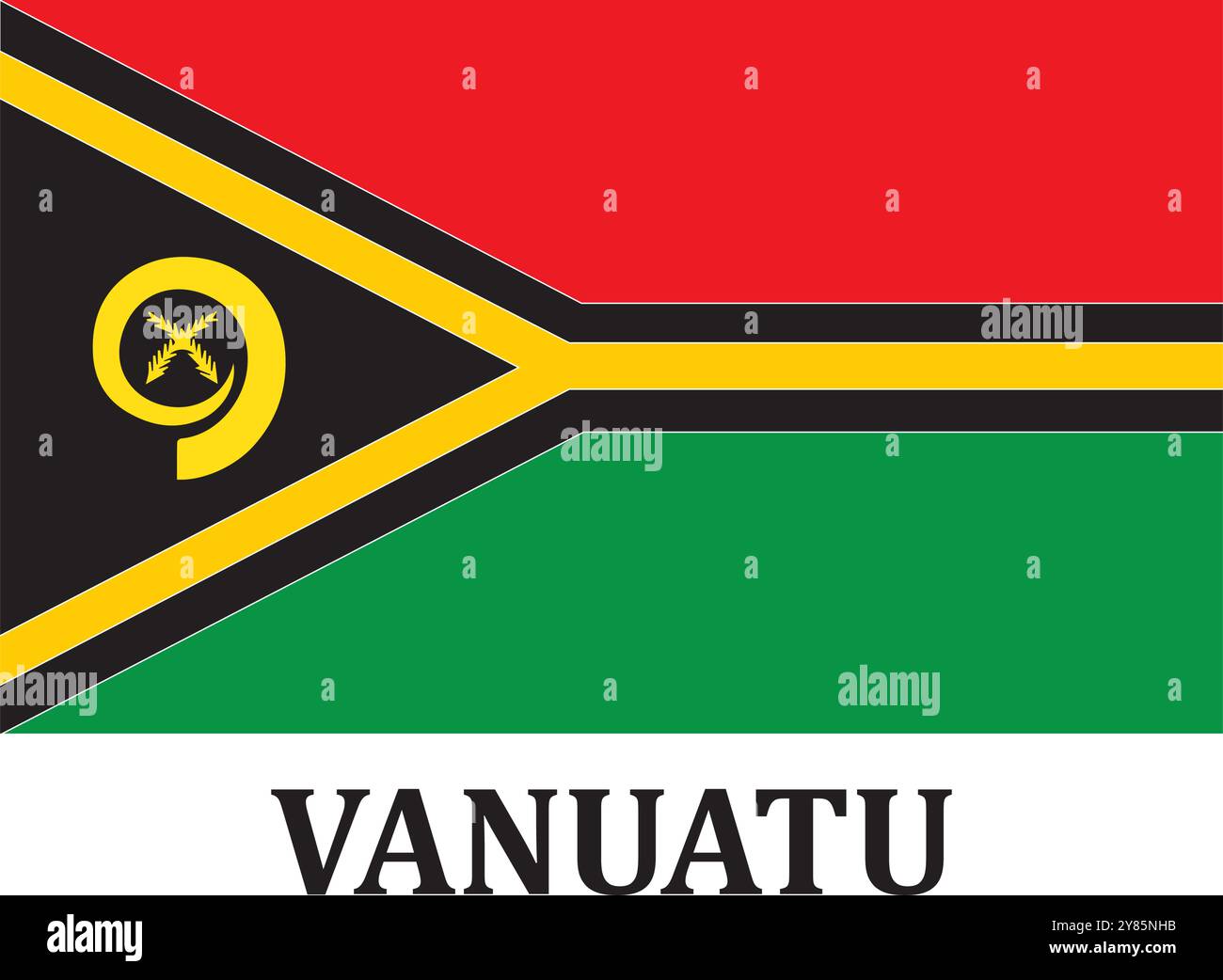 Vanuatu country flag vector illustration symbol design Stock Vector ...