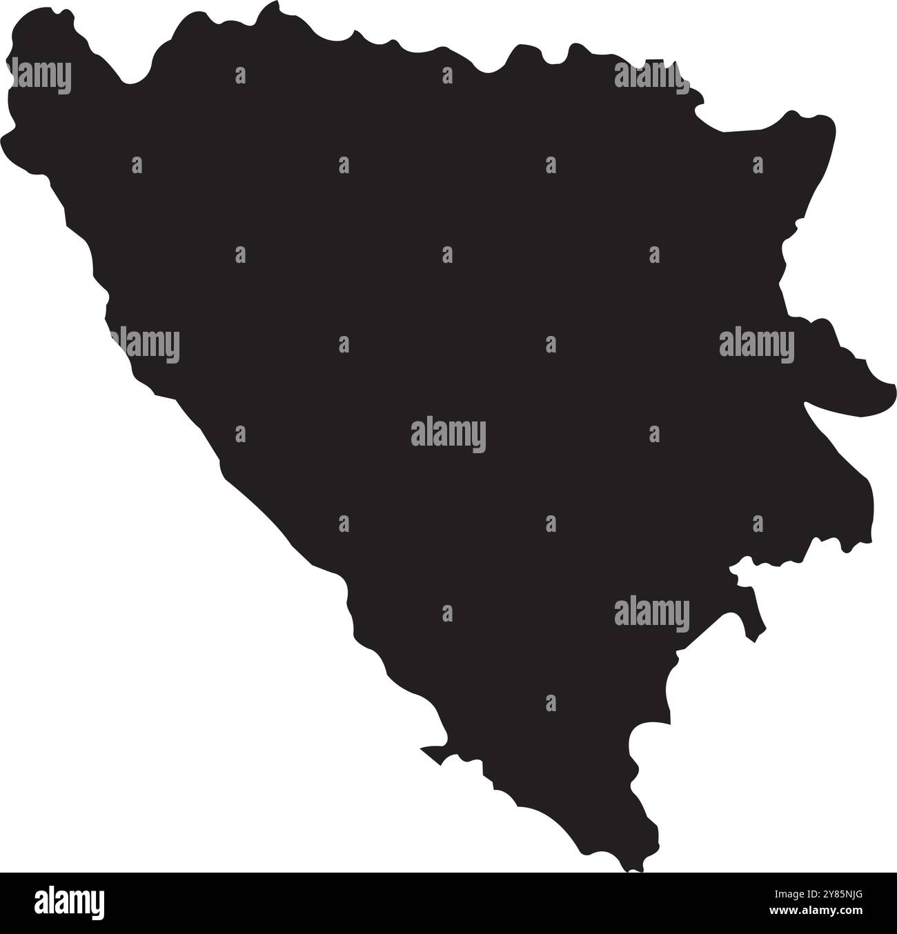 Map of bosnia and herzegovina region vector illustration design Stock ...