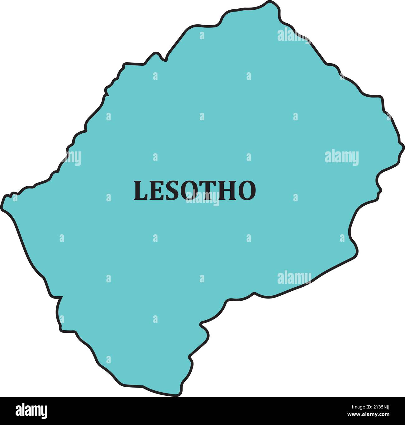 Map of Lesotho region vector illustration design Stock Vector Image ...