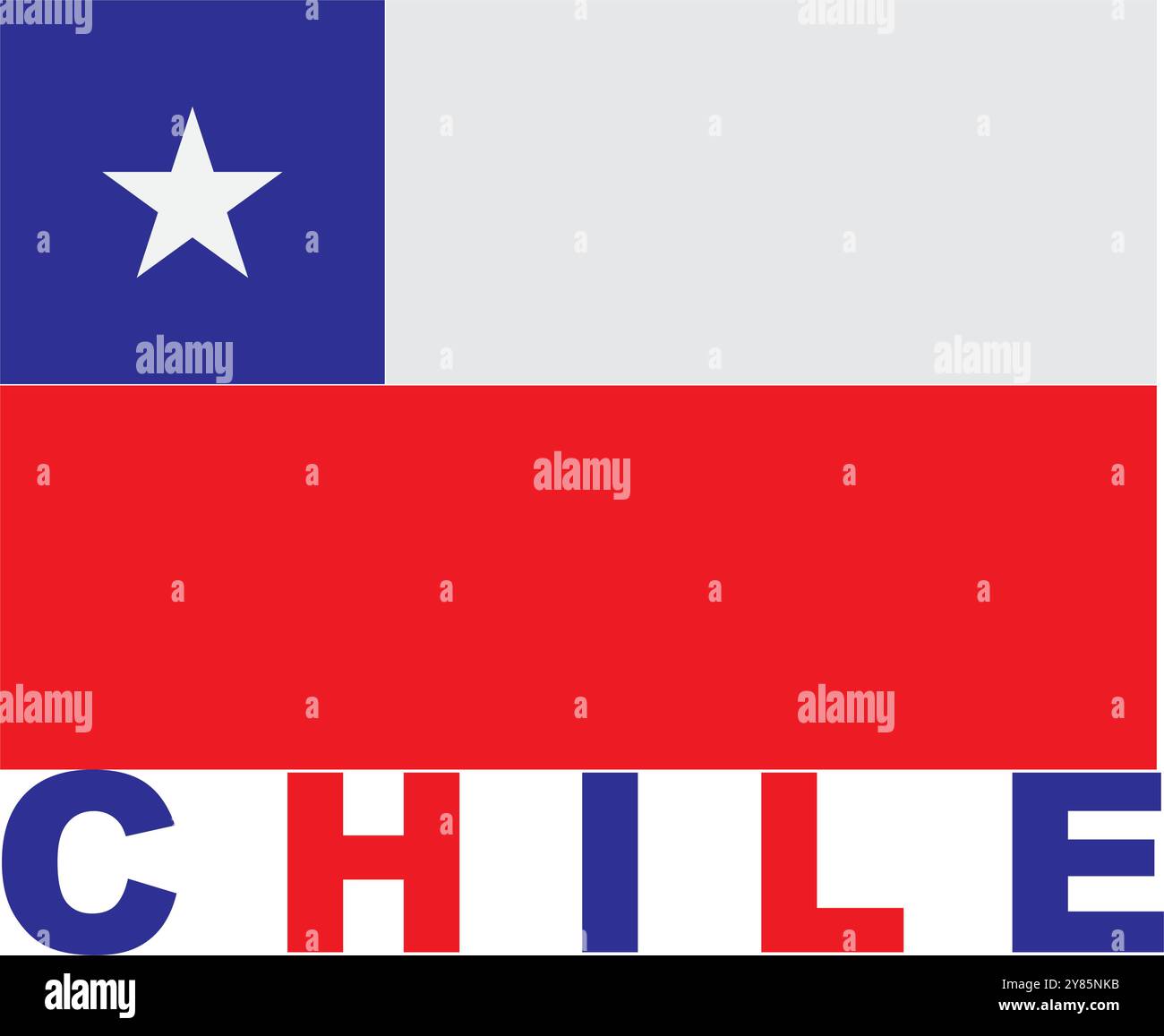 Chile flag flag footage video Stock Vector Images - Alamy