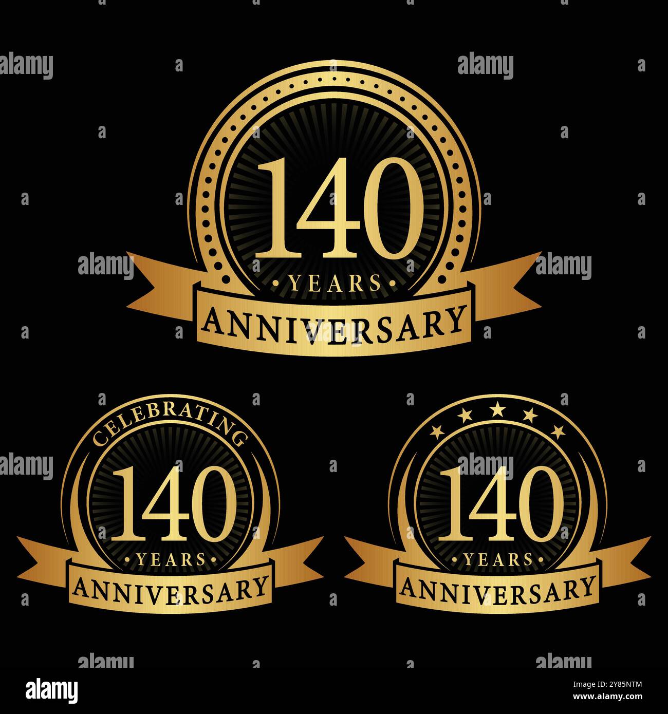 140 years ribbon hi-res stock photography and images - Alamy