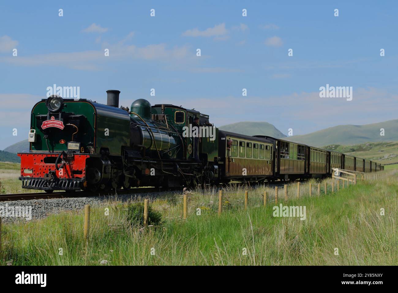 Garrett, Steam Locomotive, Welsh Highland Railway, Rhyd Ddu, North West ...