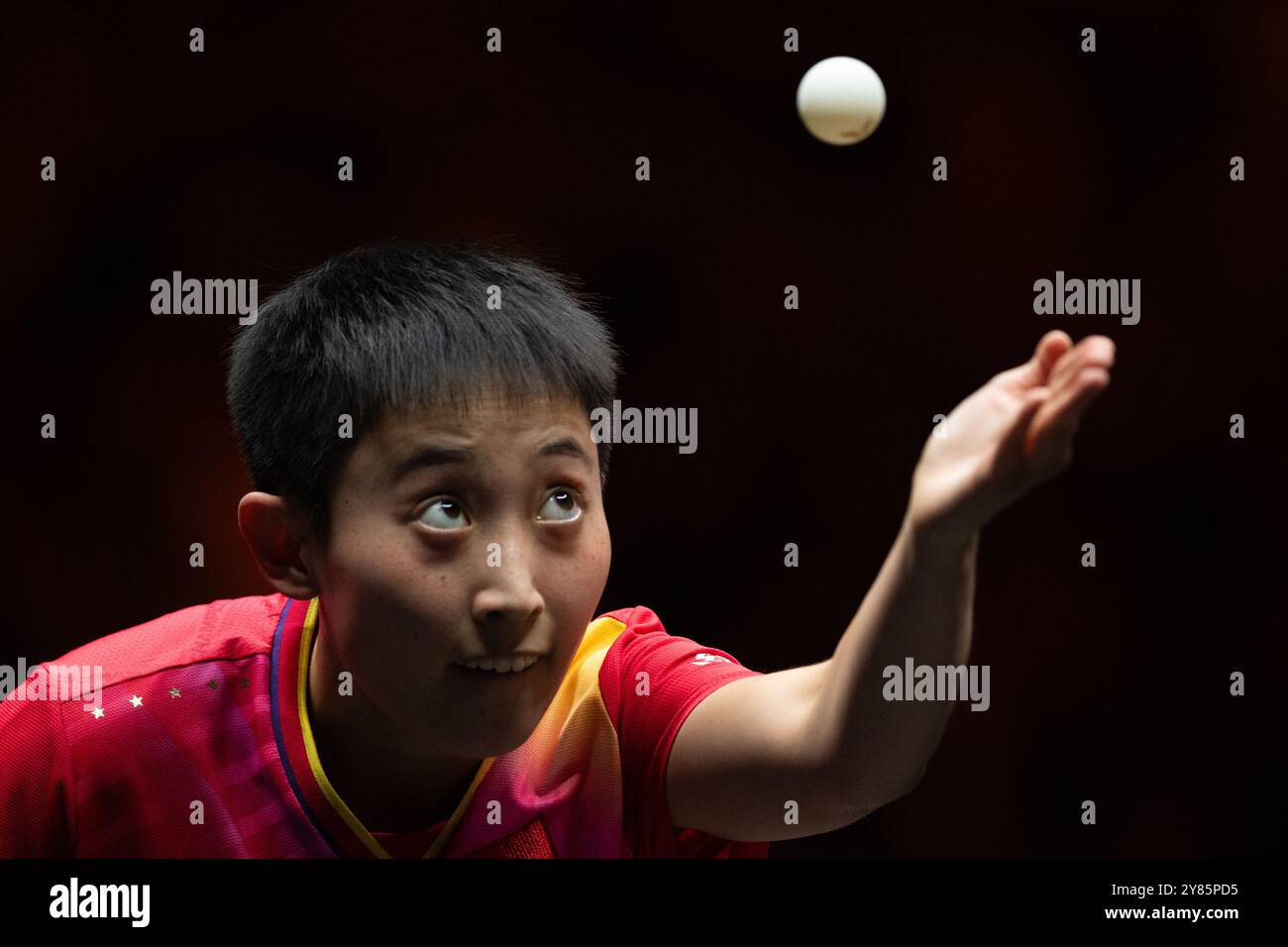 Beijing, China. 3rd Oct, 2024. Fan Siqi of China serves during the ...