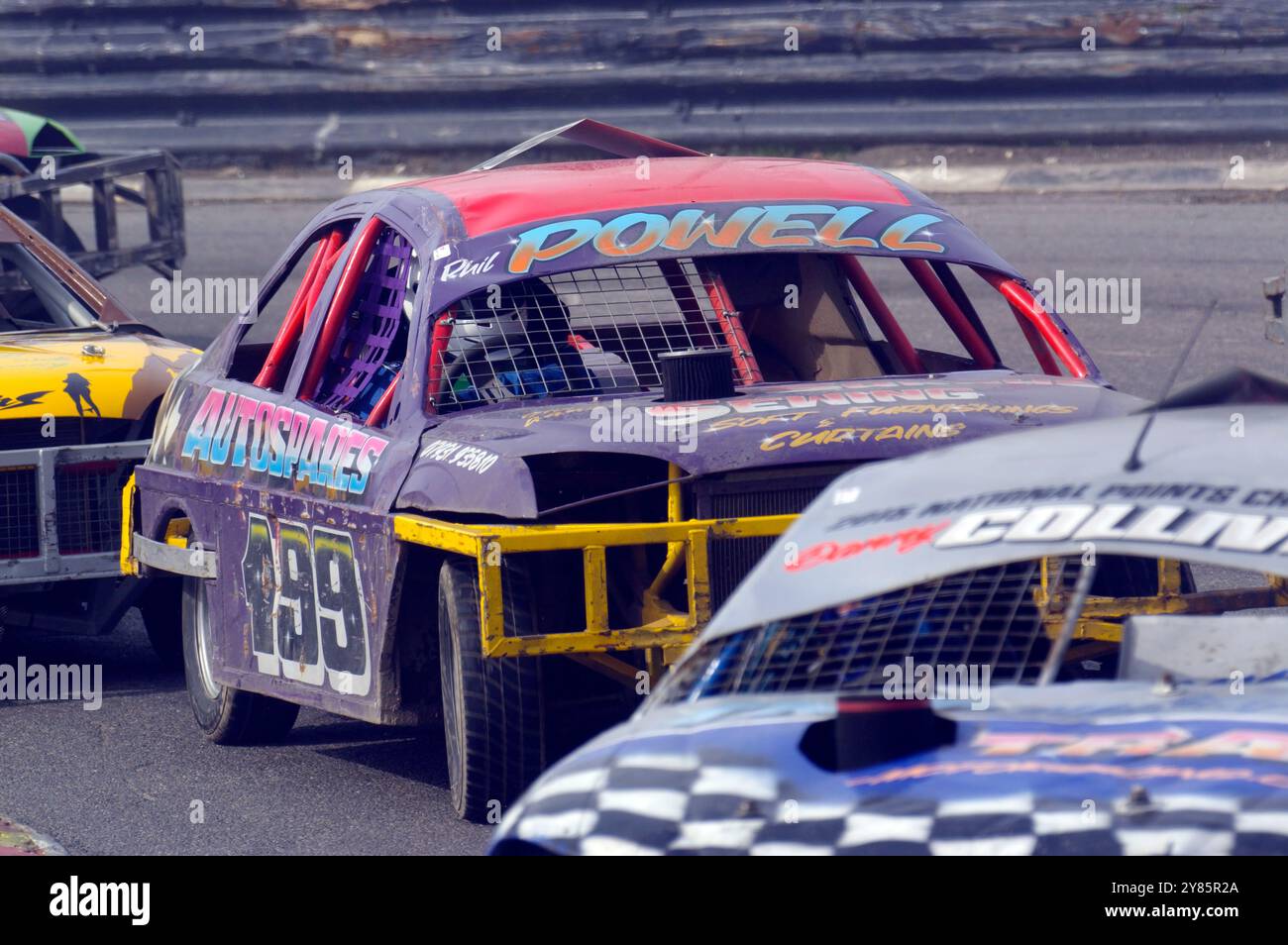 Stock Car Racing, Skegness, Lincolnshire, England, United Kingdom Stock ...