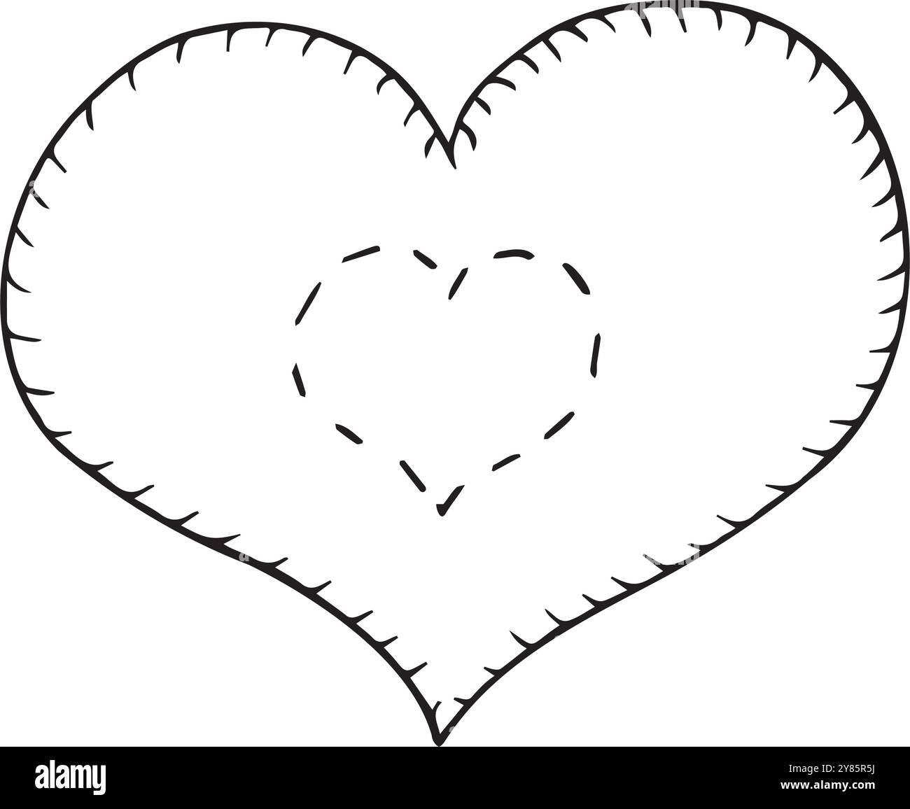 Cute decorative heart icon vector illustration graphic design Stock ...