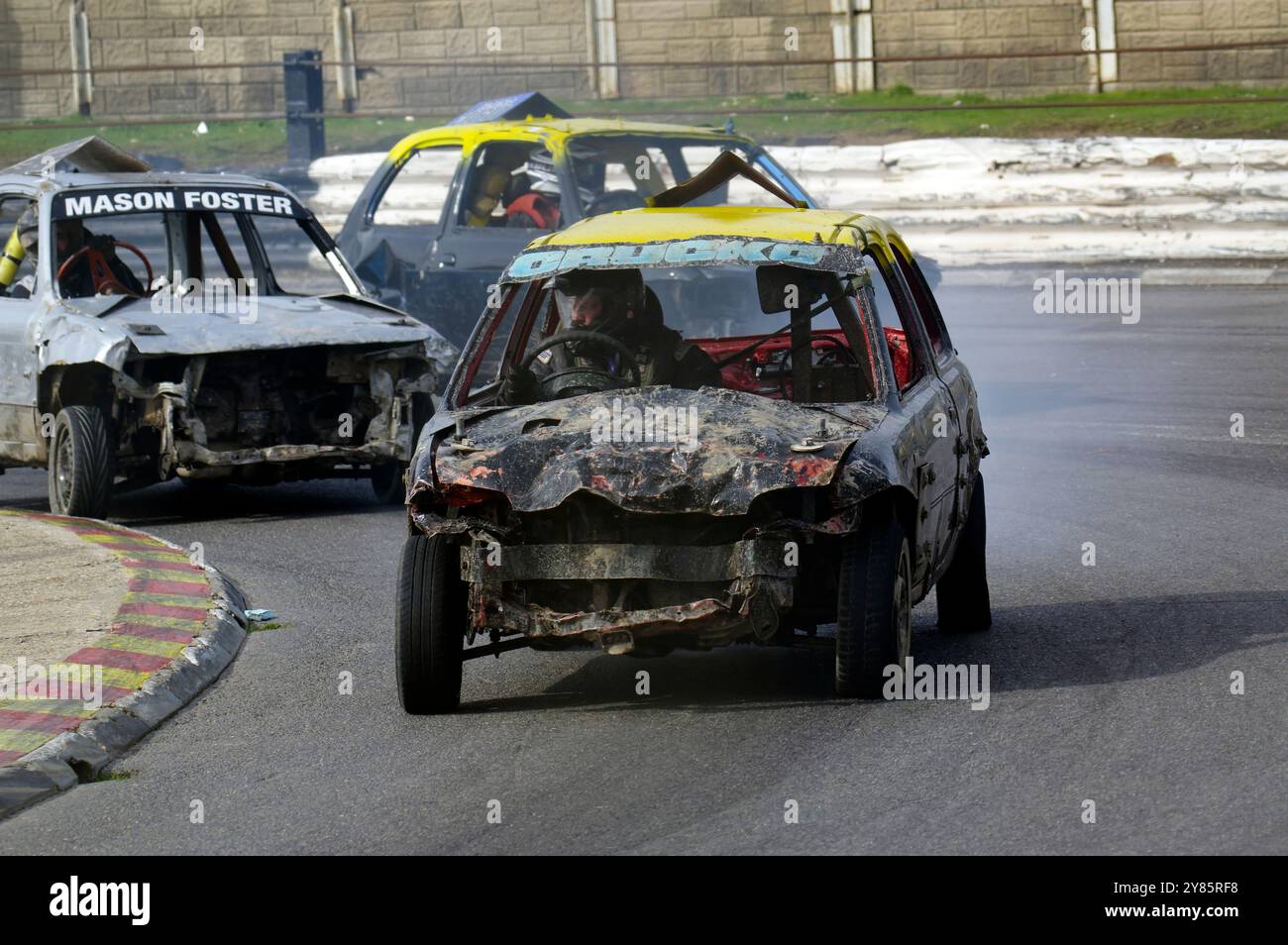 Stock Car Racing, Skegness, Lincolnshire, England, United Kingdom Stock ...