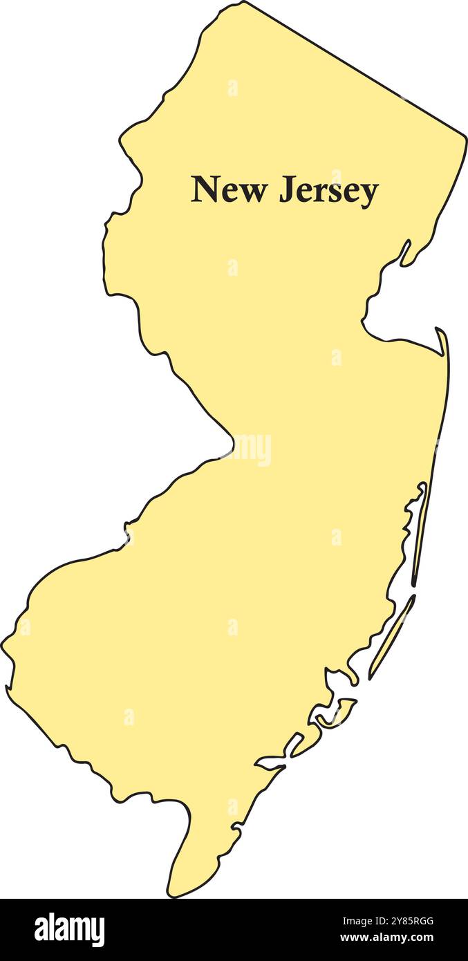 New Jersey county map vector illustration design Stock Vector Image ...