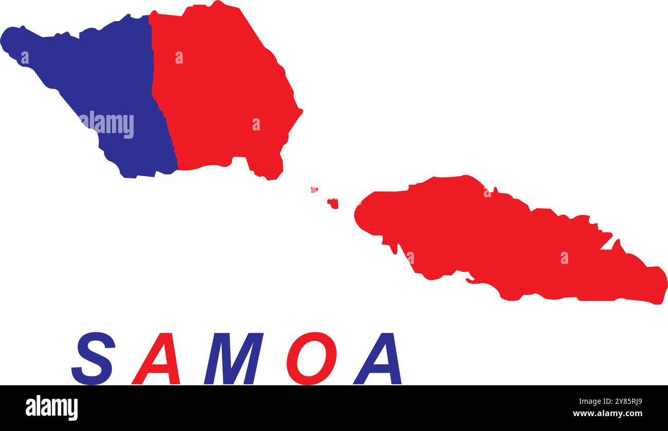 map of samoa region vector illustration symbol design Stock Vector ...