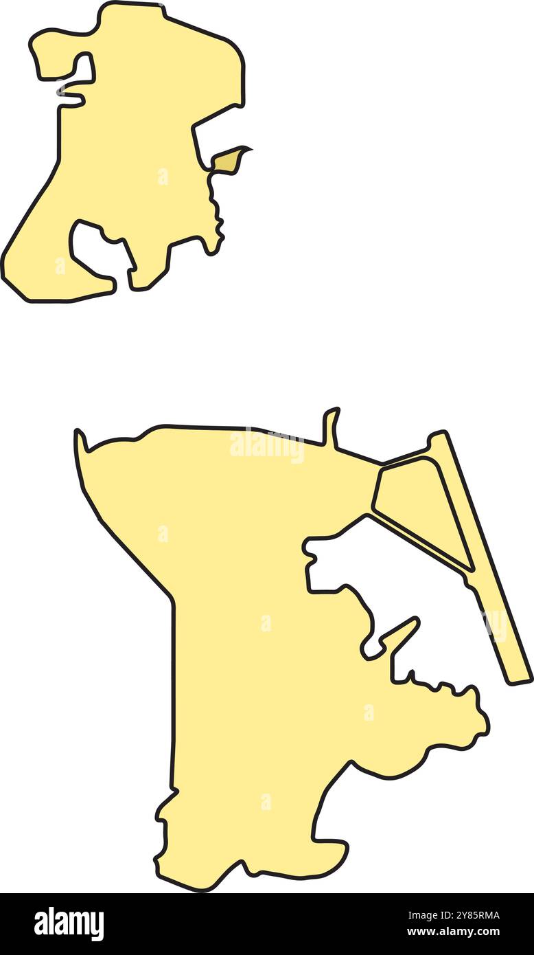 Map of macau hi-res stock photography and images - Alamy
