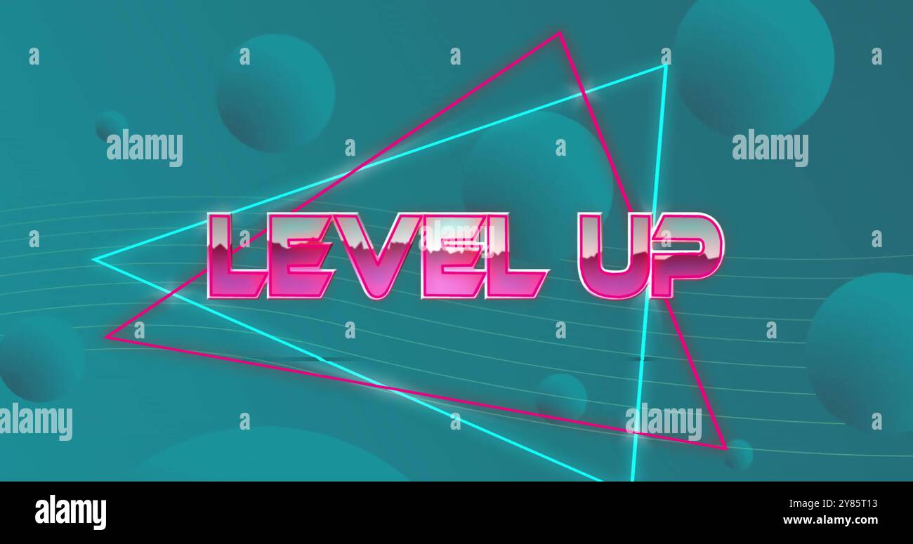 Level up text animation dynamic hi-res stock photography and images - Alamy