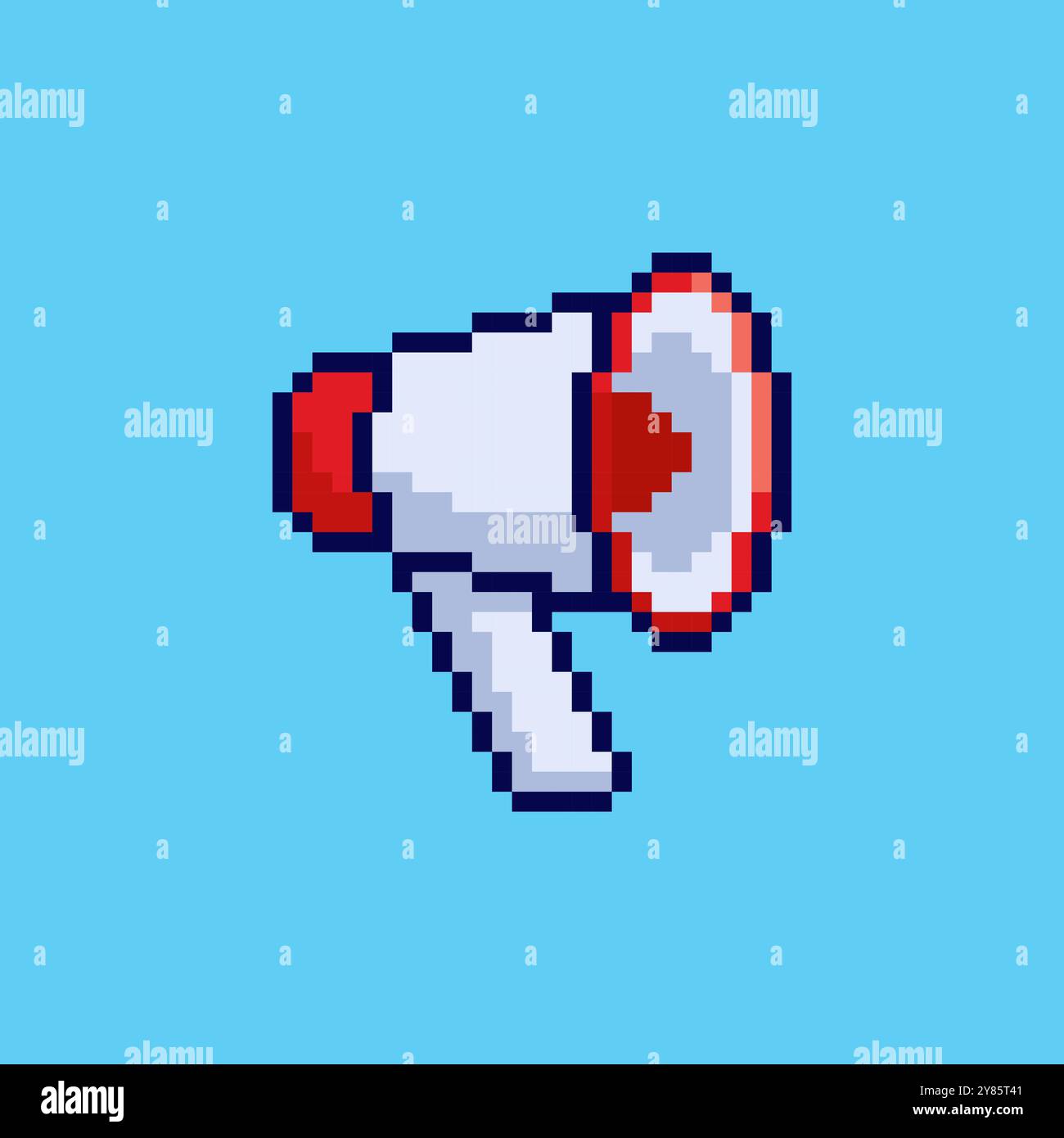 Pixel art megaphone game asset design Stock Vector Image & Art - Alamy