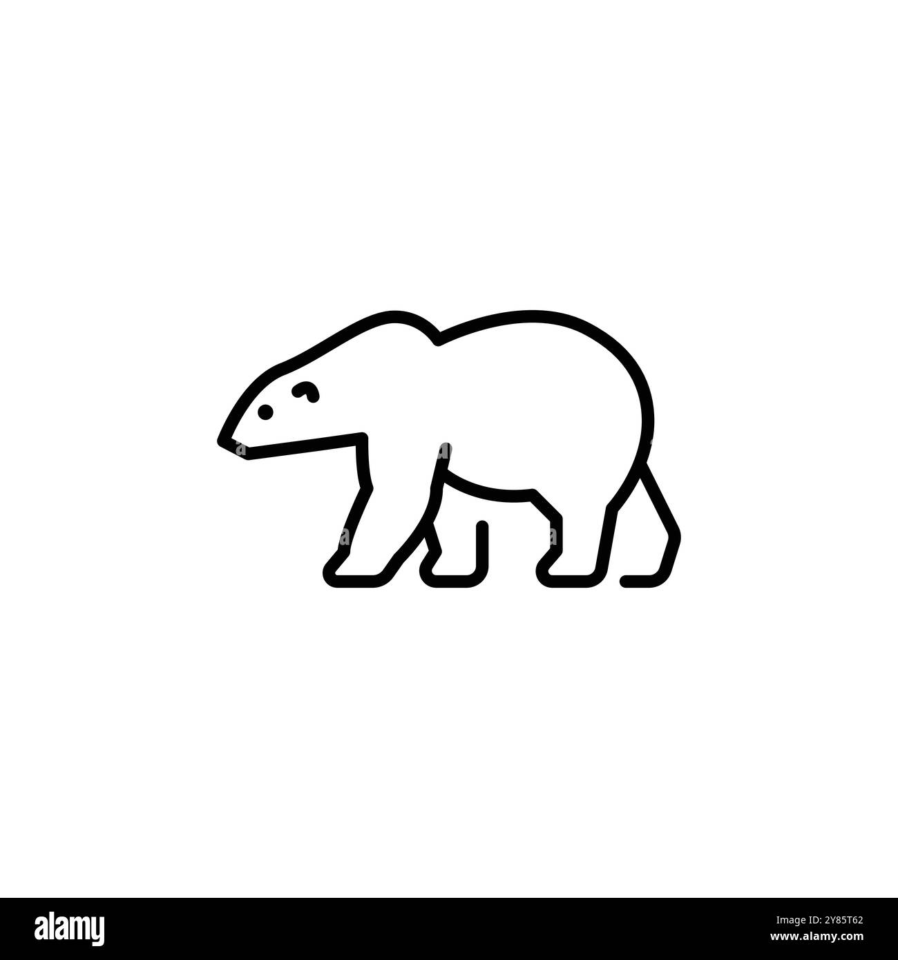 Polar Bear Icon Stock Vector Image & Art - Alamy