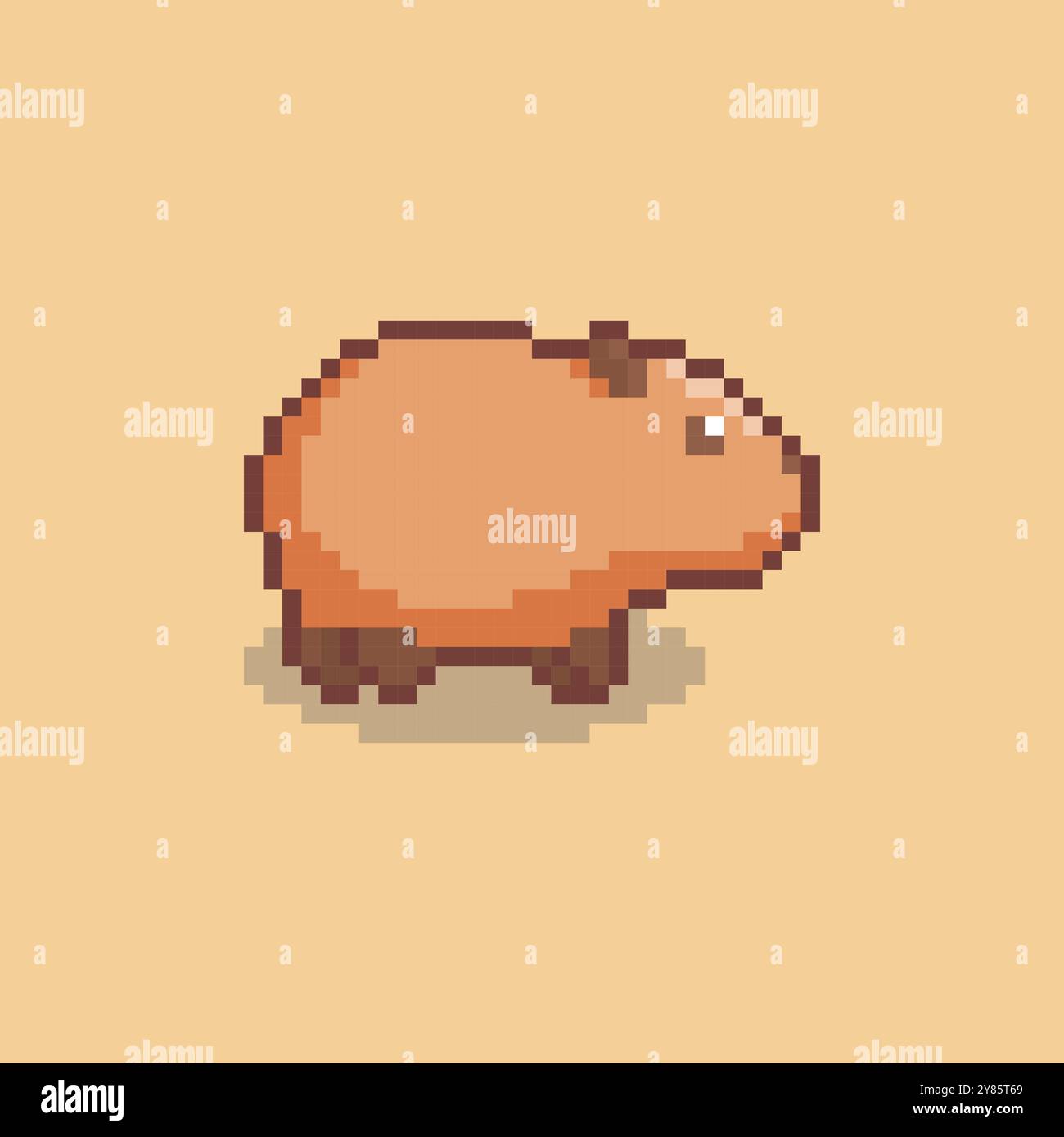 Pixel art capybara game asset design Stock Vector Image & Art - Alamy