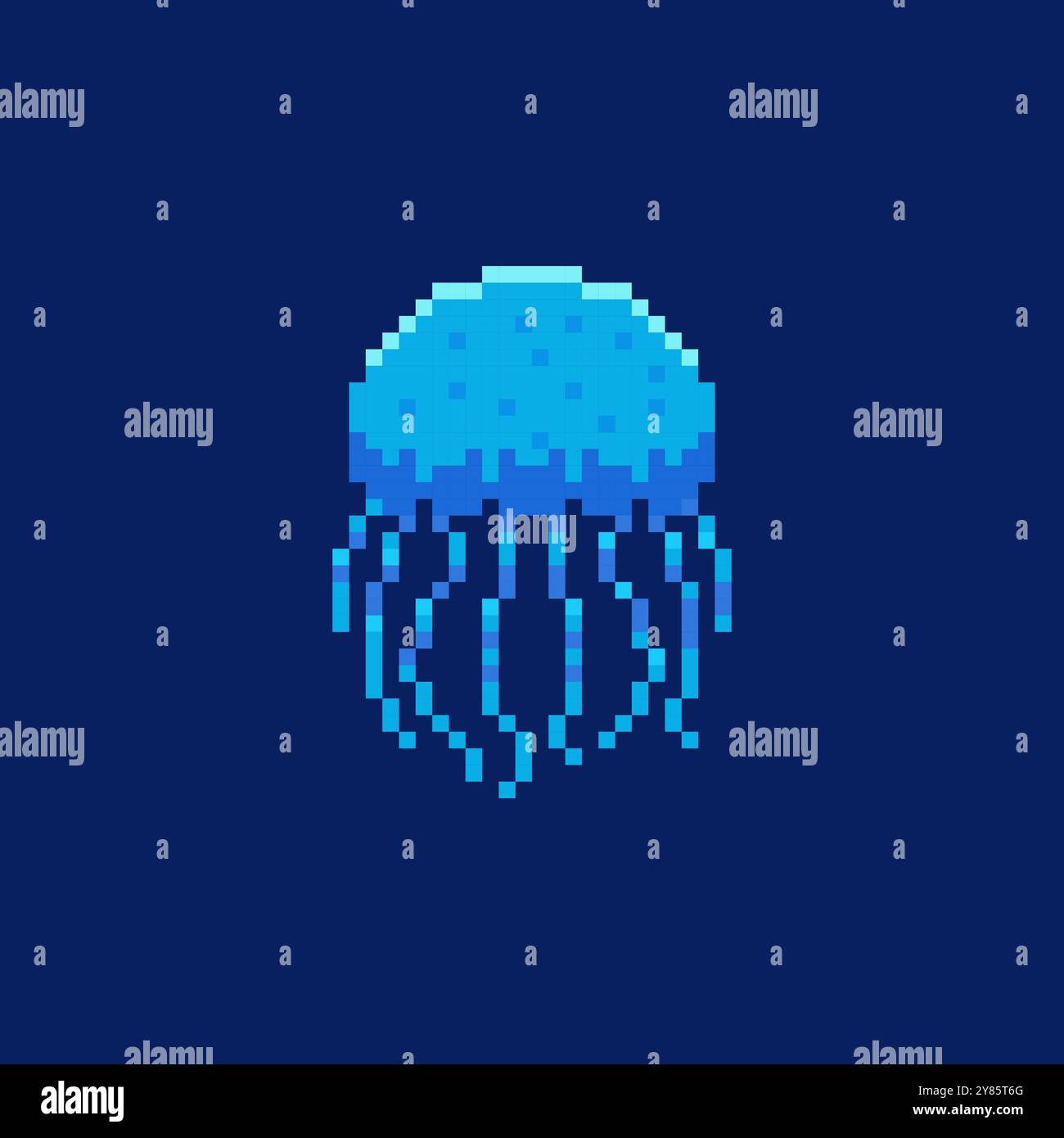 Pixel art jellyfish game asset design Stock Vector Image & Art - Alamy
