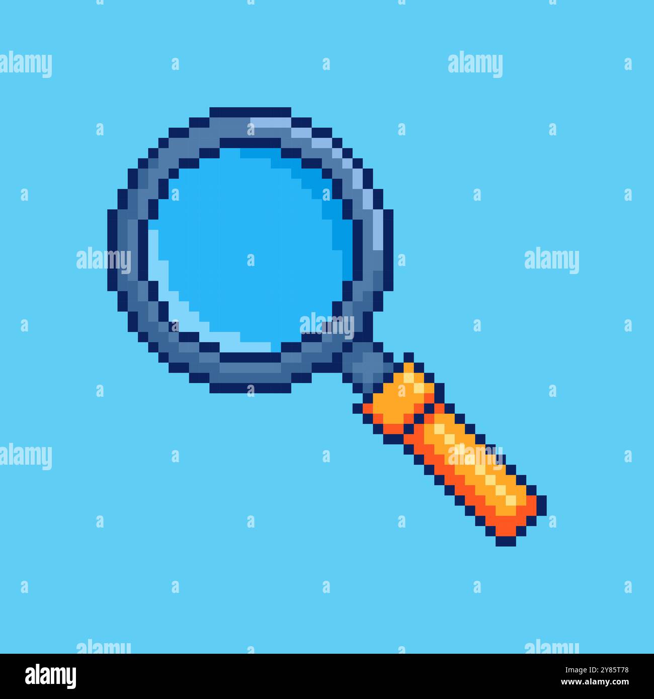 Pixel art magnifier game asset design Stock Vector Image & Art - Alamy