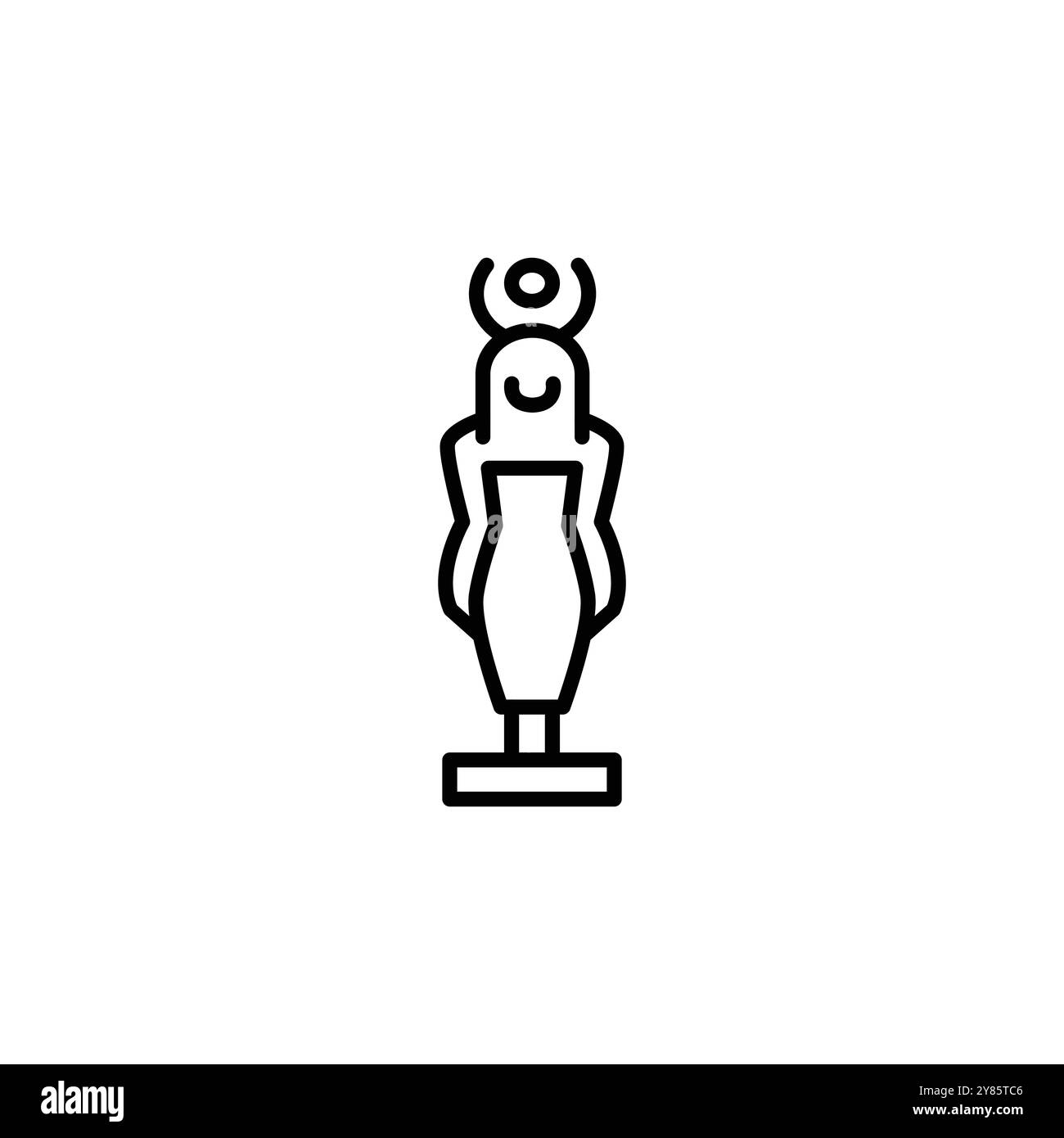 Ancient statue broken Stock Vector Images - Alamy