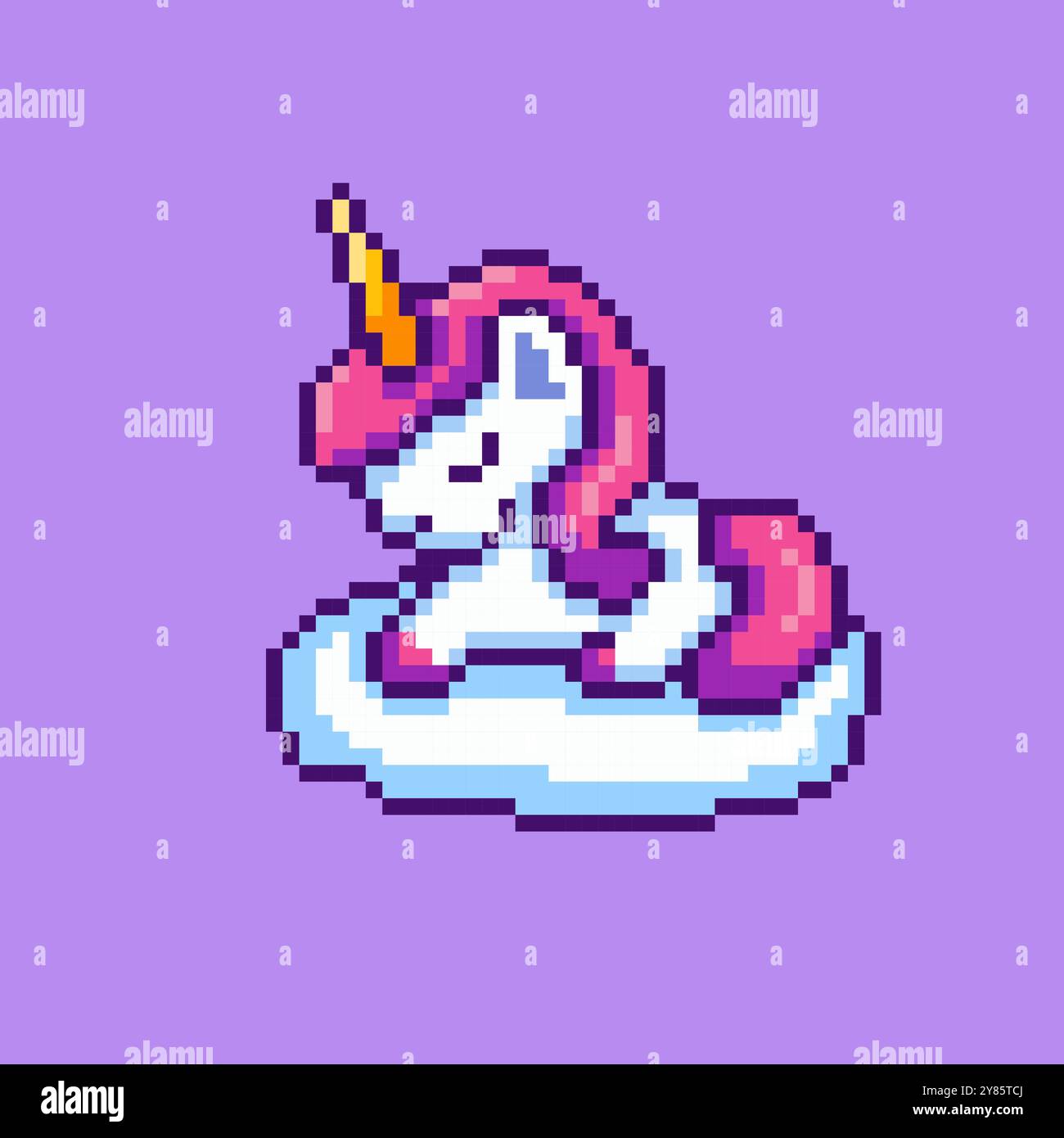 Pixel art cute unicorn game asset design Stock Vector Image & Art - Alamy