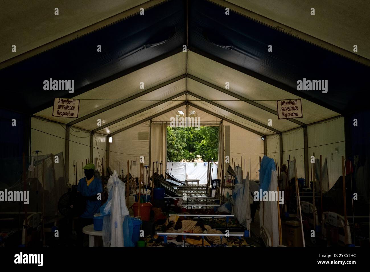 Paediatric hospital of the NGO Medecins Sans Frontieres MSF in Adre in ...