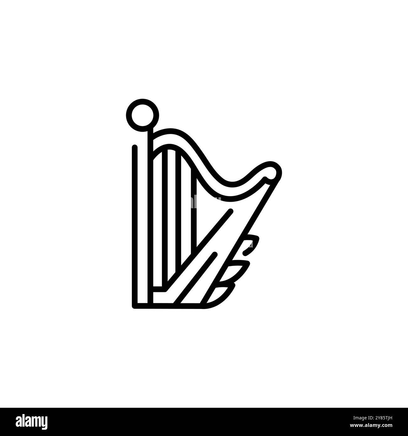 Historical harp Stock Vector Images - Alamy