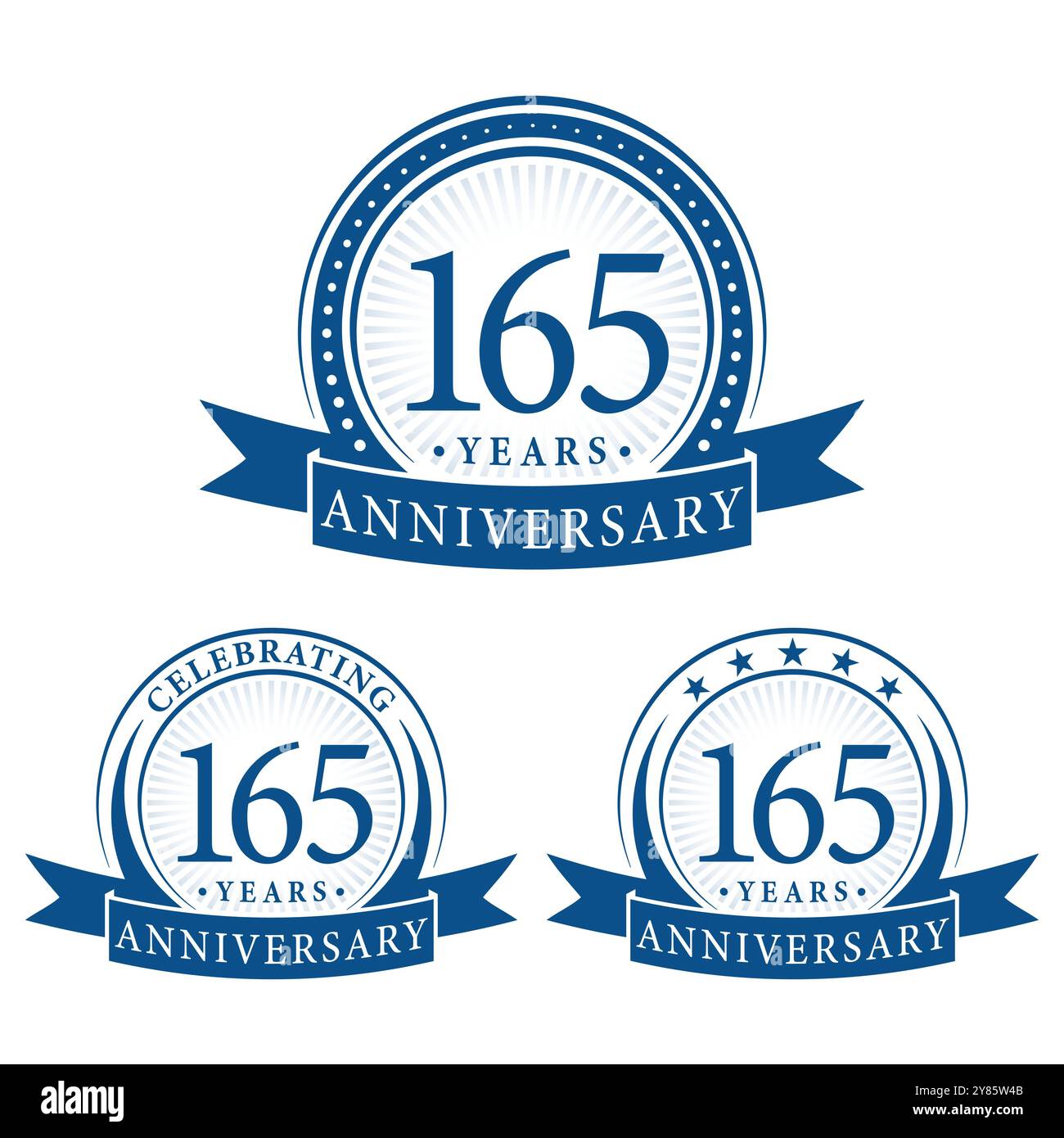 165 years anniversary logo collections. Set of 165th Anniversary ...