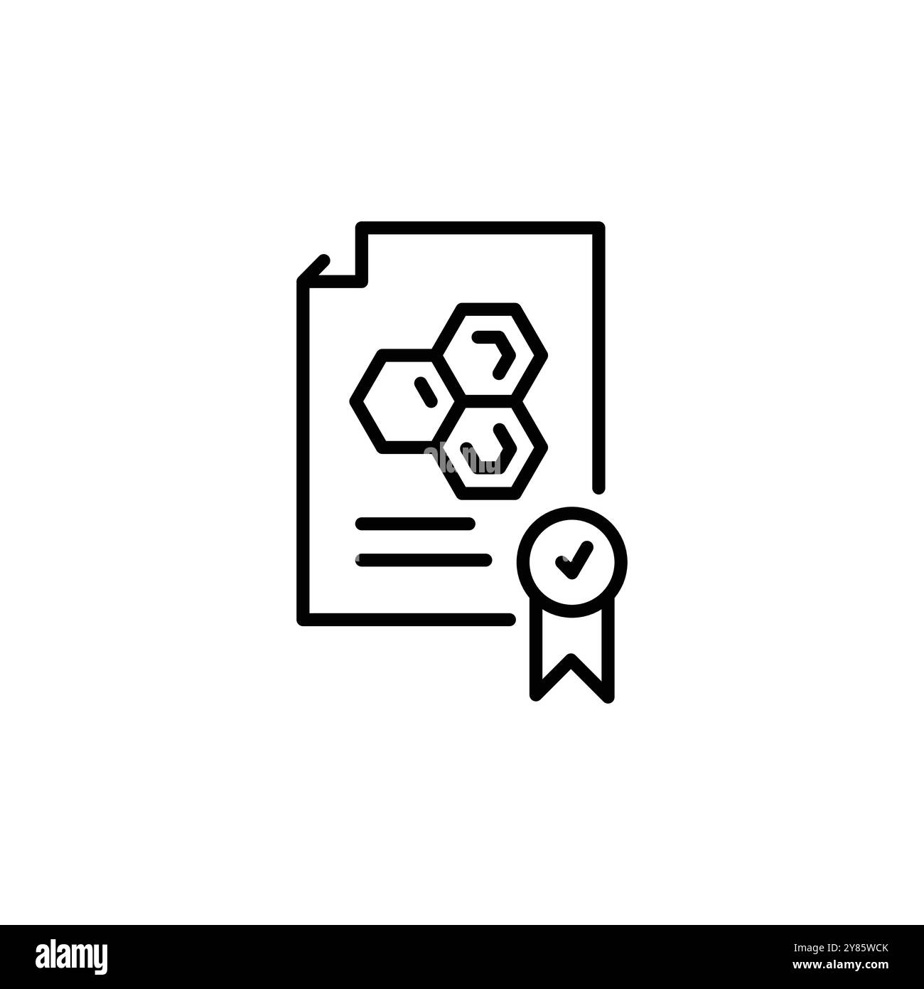 Honey certification document icon Stock Vector Image & Art - Alamy