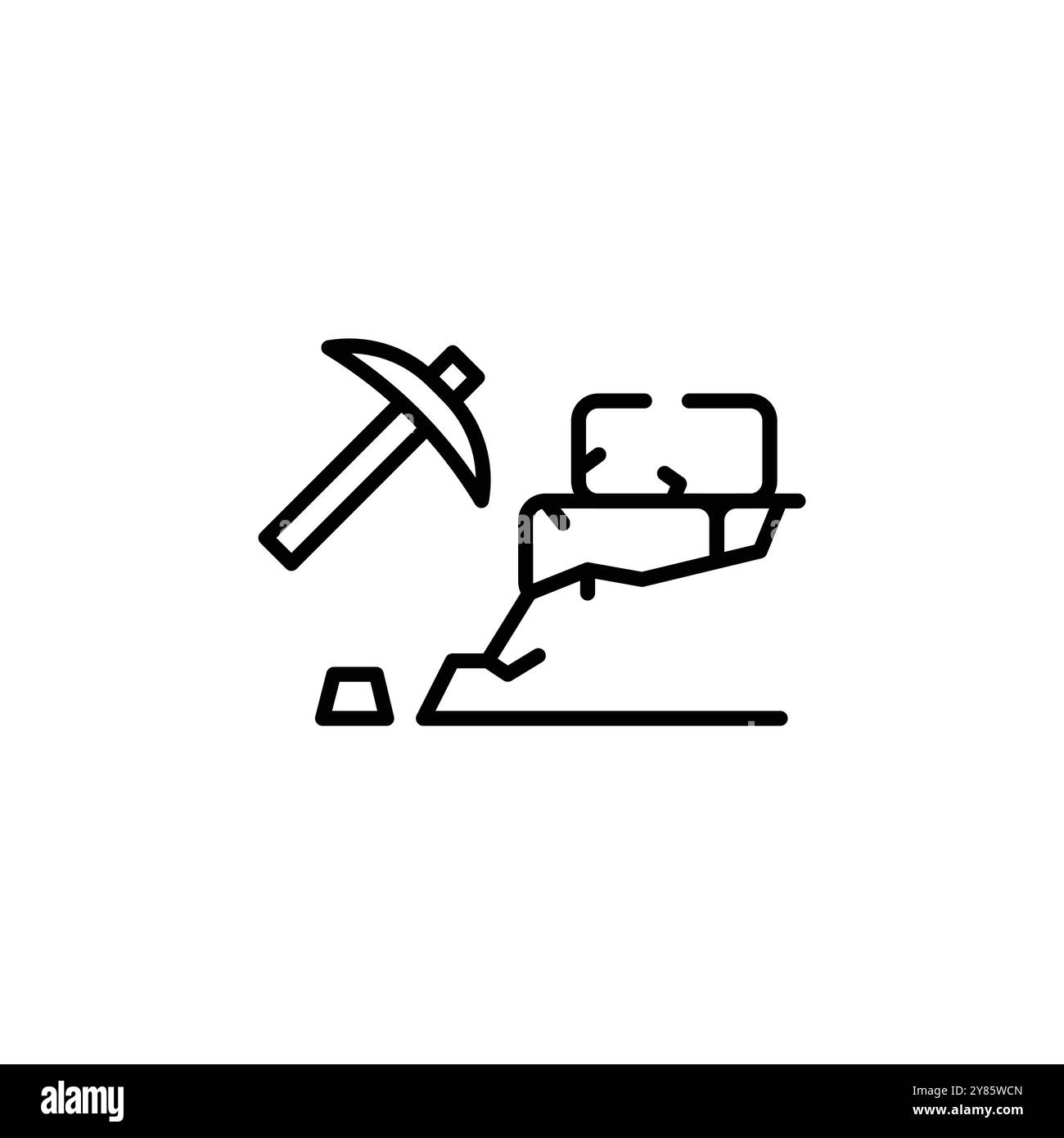 Archaeology dig treasure Stock Vector Images - Alamy