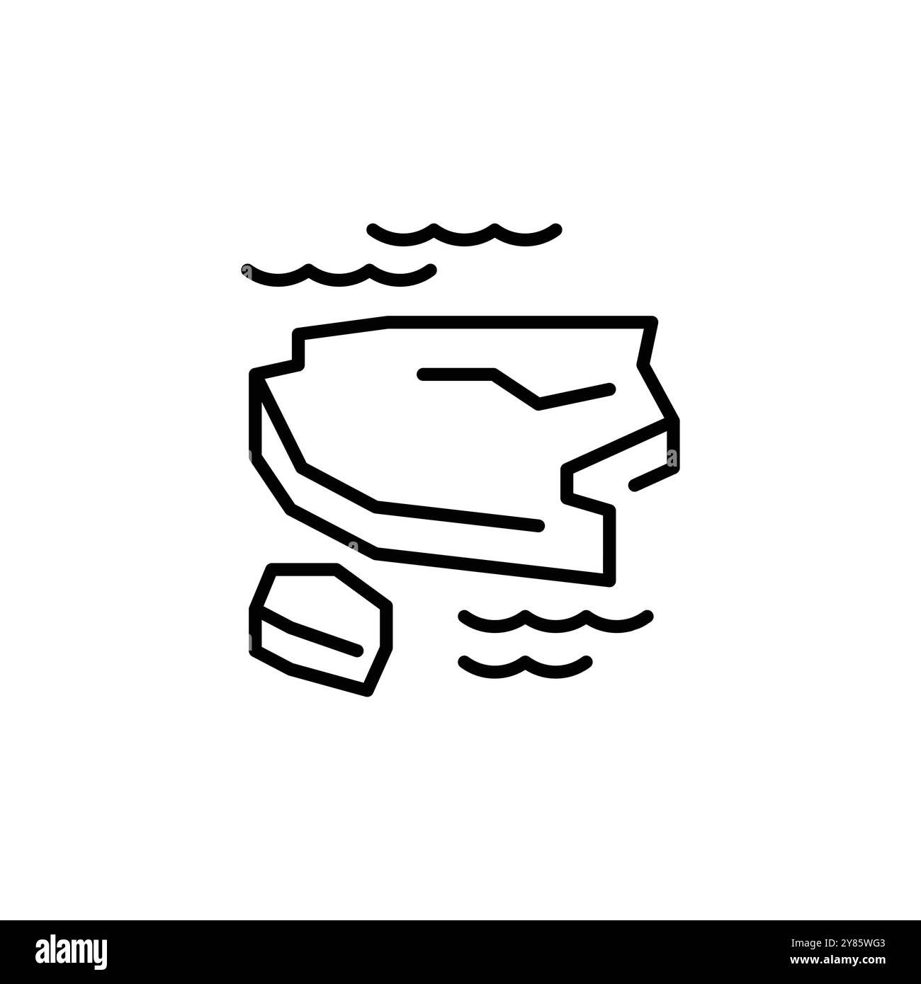 Antarctic floating ice habitat Stock Vector Images - Alamy