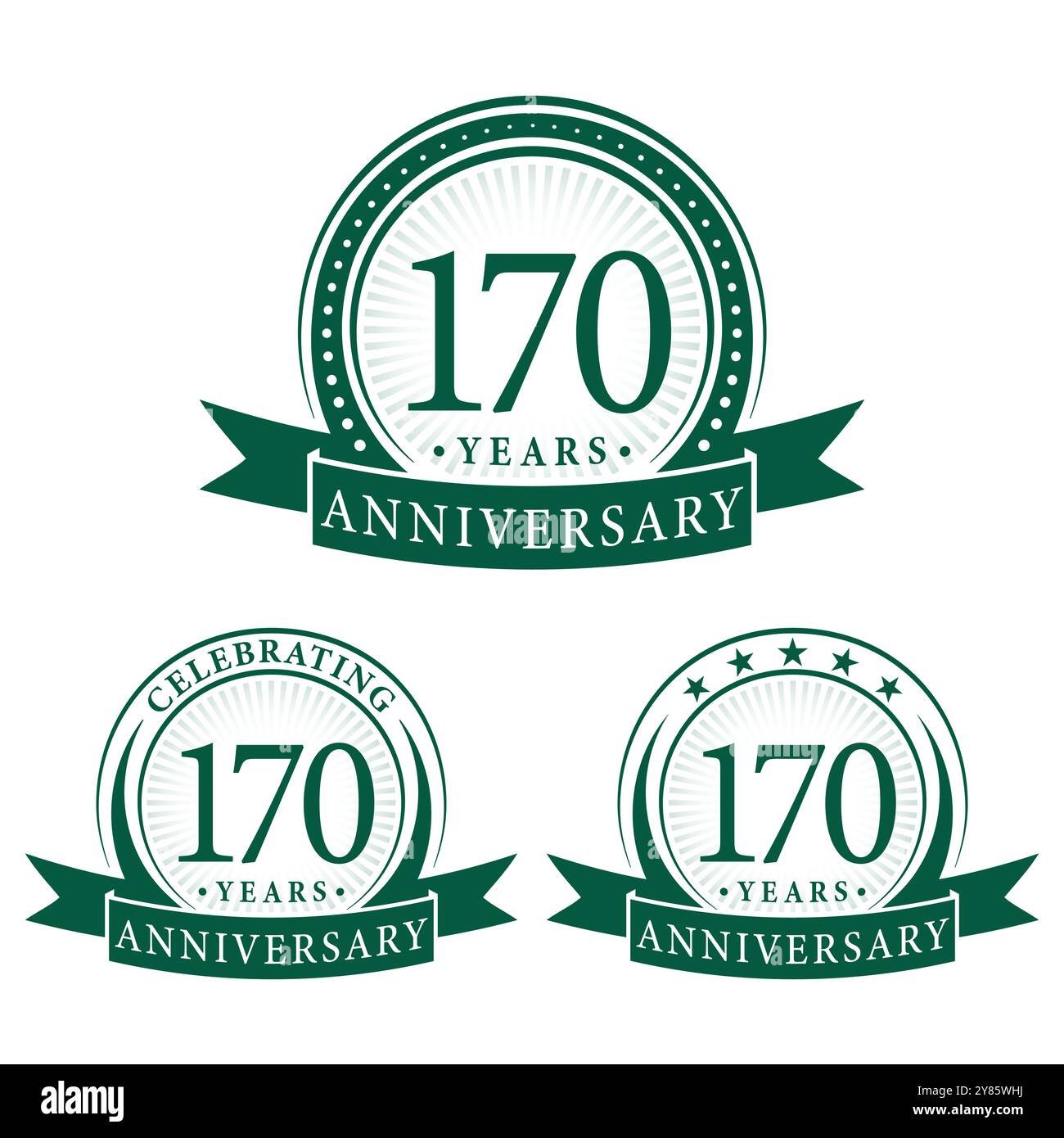 170 years anniversary logo collections. Set of 170th Anniversary ...