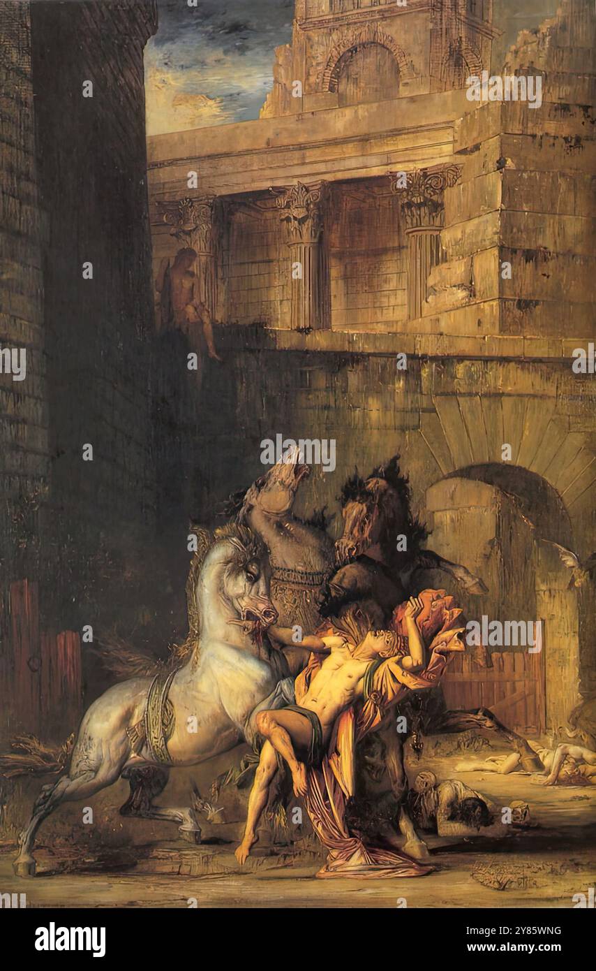 Gustave Moreau - Diomedes Devoured by his Horses Stock Photo - Alamy