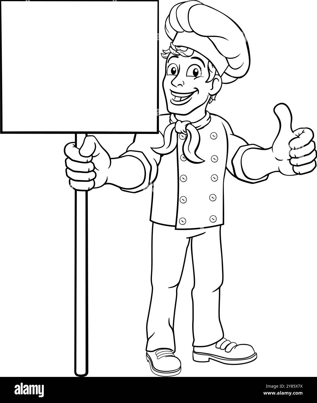 Man holding up sign Black and White Stock Photos & Images - Alamy