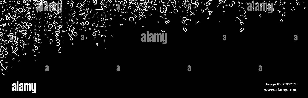 Scattered letters of latin alphabet. Colorful childish floating ...