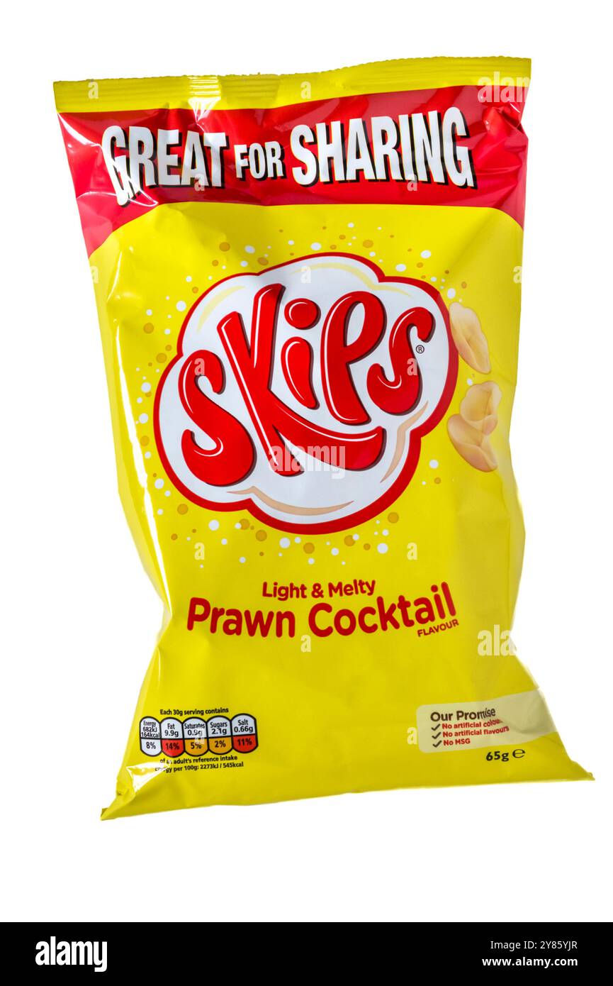 A packet of prawn cocktail flavour skips hi-res stock photography and ...