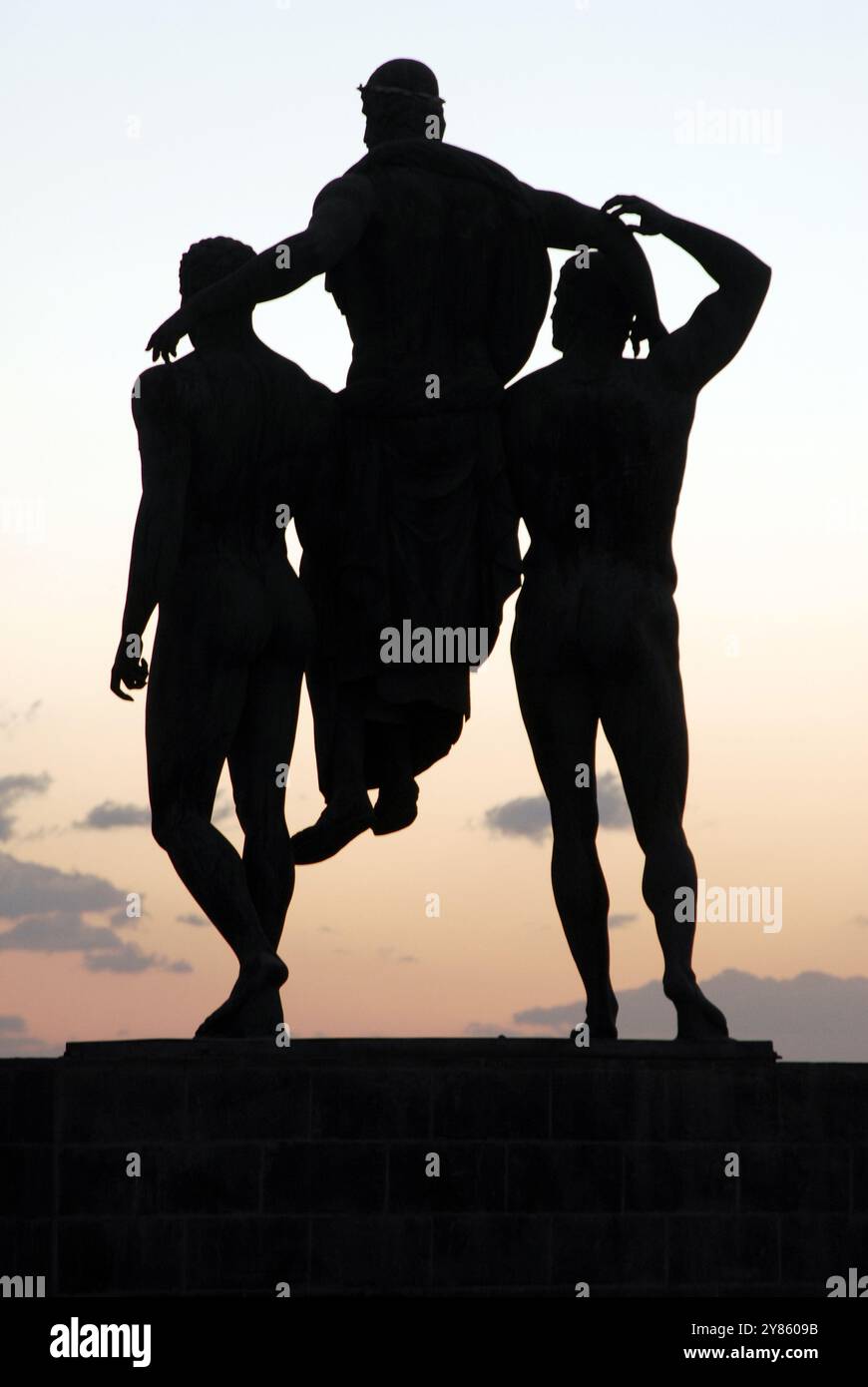 Greece, Rhodes island Rhodes city diagoras statue Stock Photo - Alamy