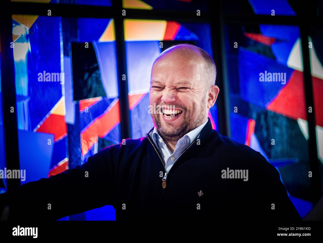Oslo 20241002. Norwegian Finance Minister Trygve Slagsvold Vedum (Sp ...