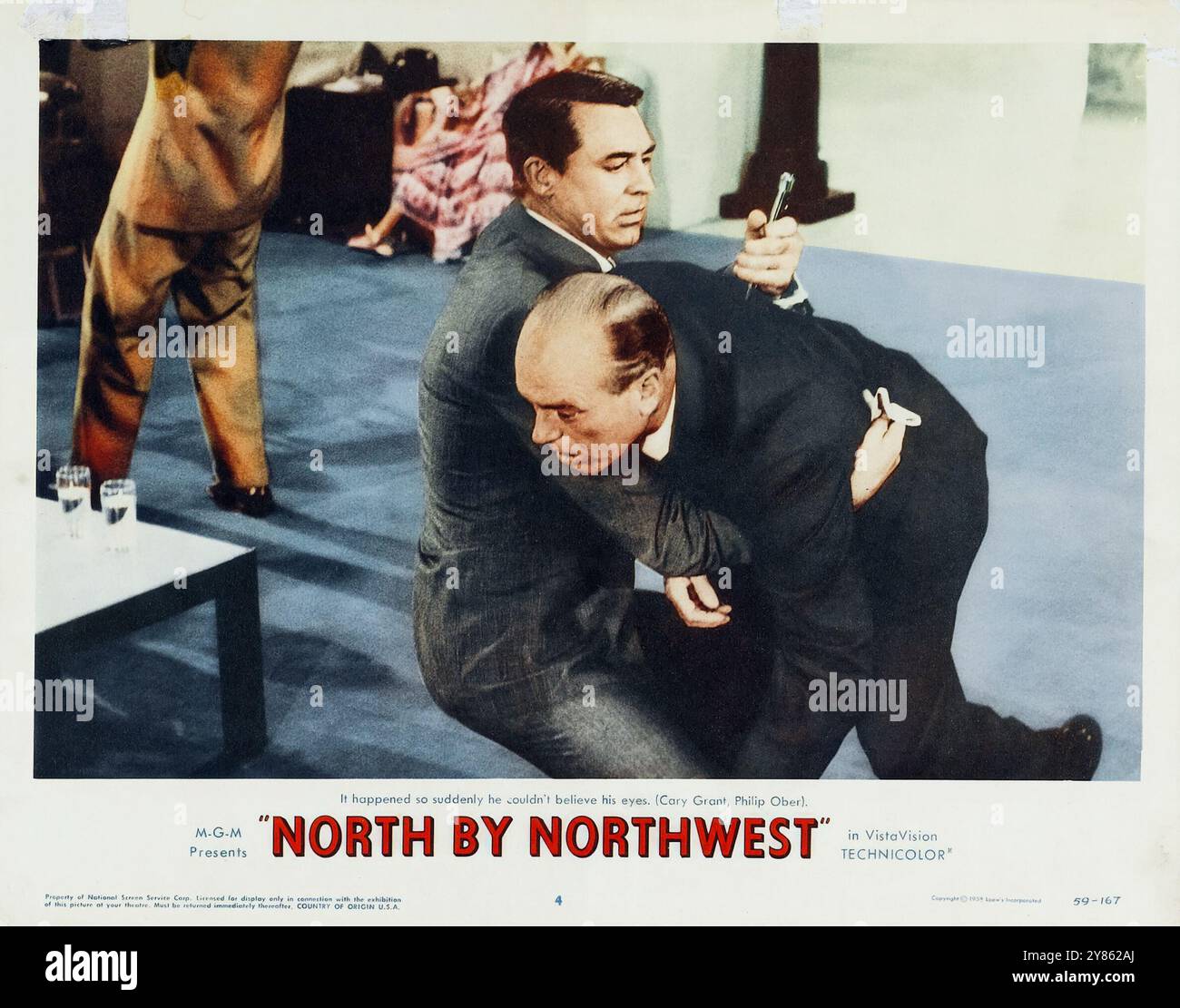 Cary Grant and Eva Marie Saint in North by Northwest (Alfred Hitchcock ...