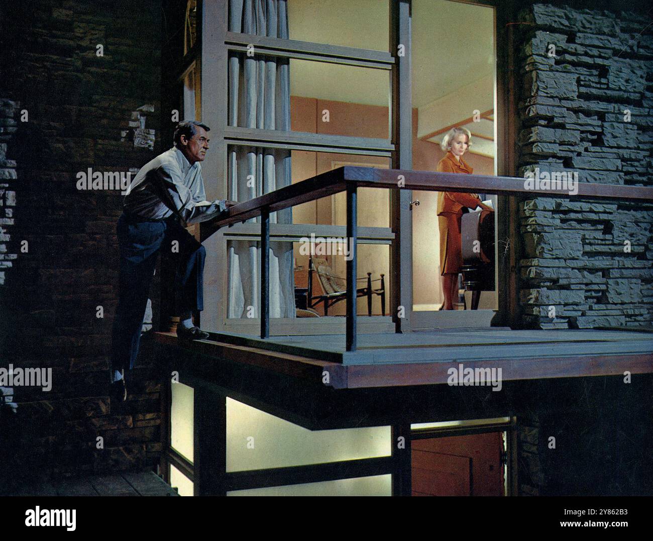 Cary Grant and Eva Marie Saint starring in North by Northwest (Alfred ...