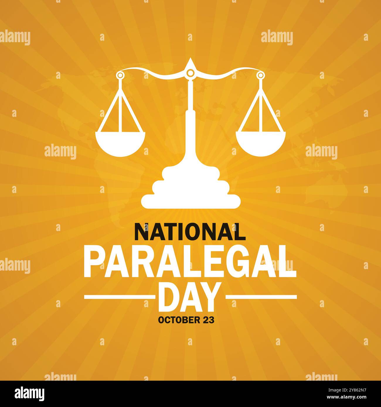 National Paralegal Day. October 23. Holiday concept. Template for ...
