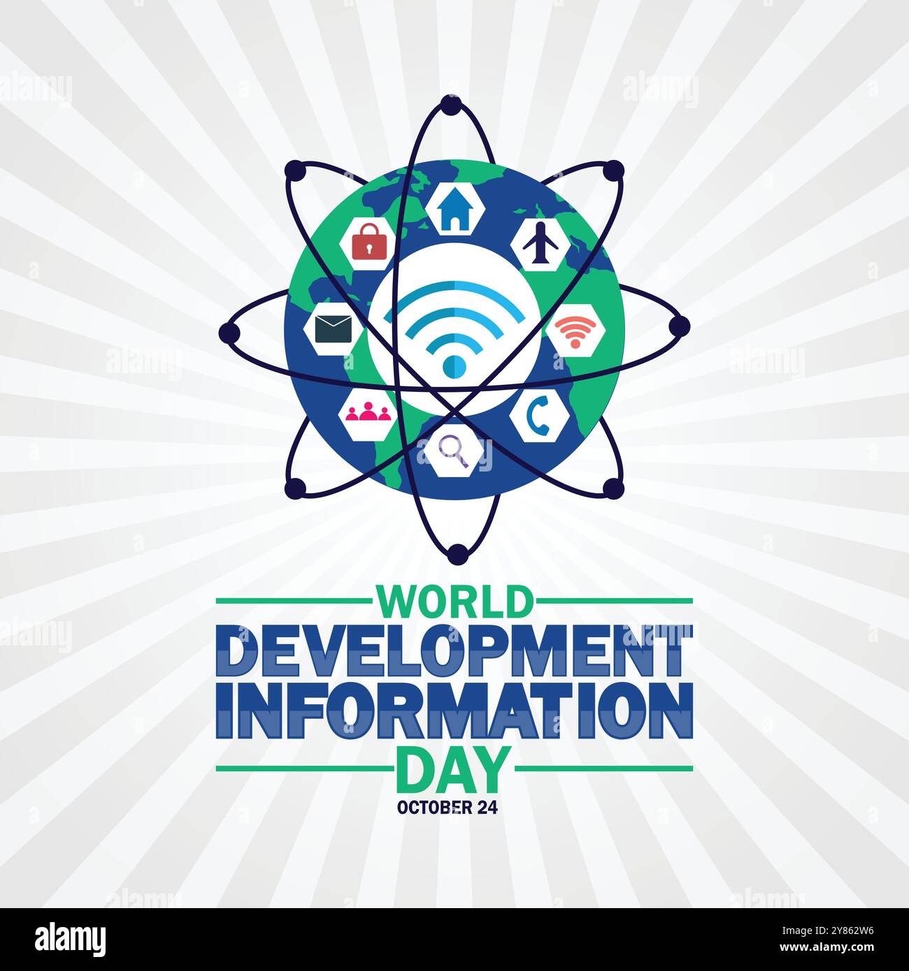 World Development Information Day. October 24. Holiday concept ...