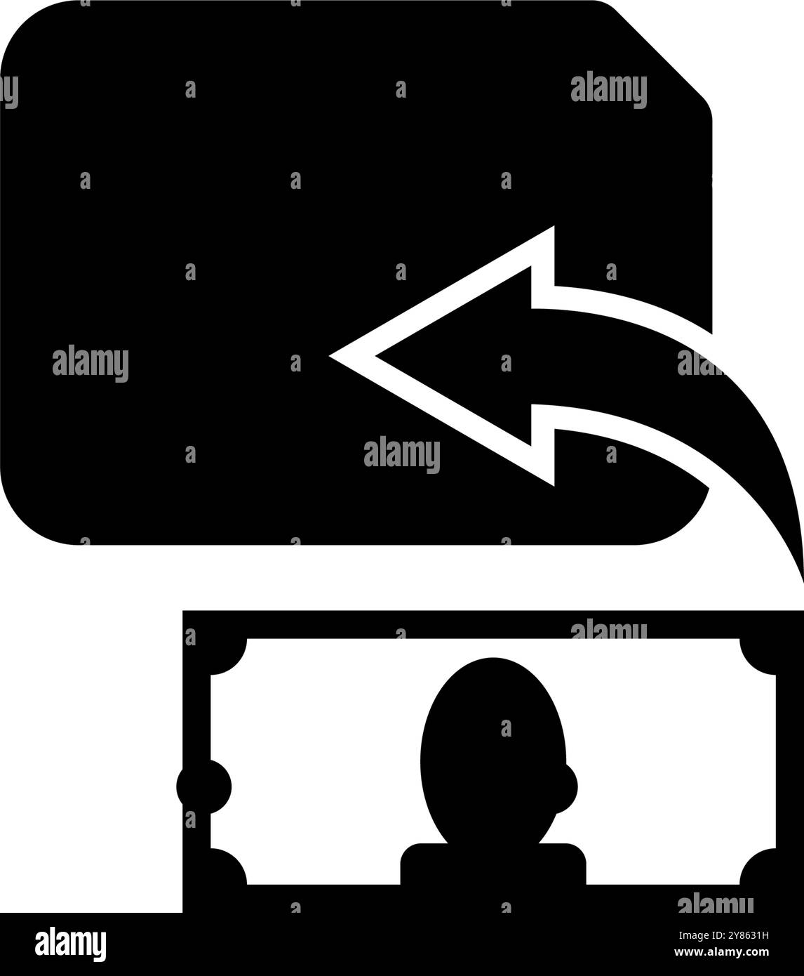 Mobile app illustration symbolizing online Black and White Stock Photos ...